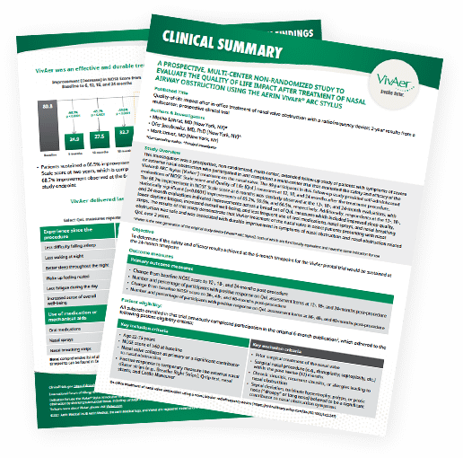 Non-Invasive Nasal Remodeling | Breathe Better | VivAer®